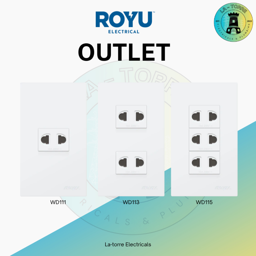 ROYU WIDE SERIES UNIVERSAL OUTLET SET | Shopee Philippines