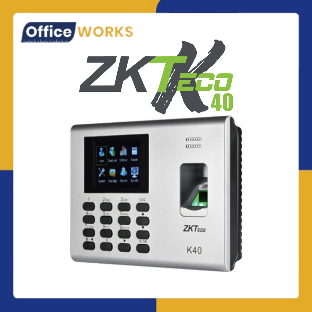ZKTeco K40 Biometric Fingerprint Time Attendance & Access Control ...