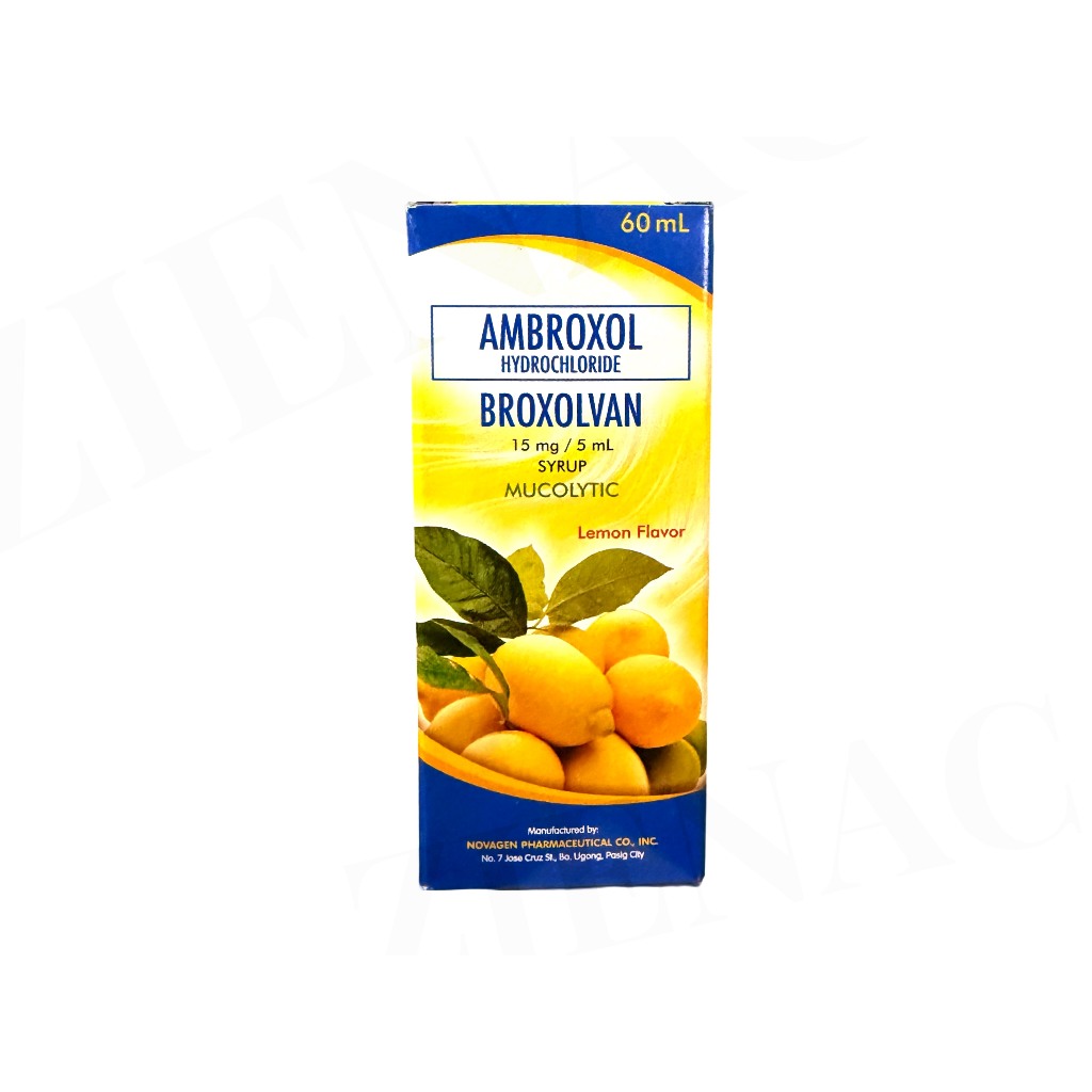 Ambroxol HCl 15mg/5ml Syrup 60ml – Lemon-Flavored Mucolytic for Cough ...