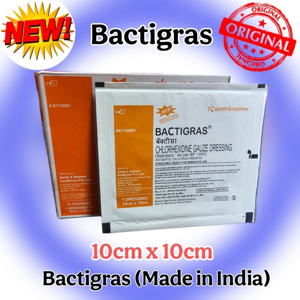 Bactigras Dressing (NEW) 10CM X 10CM ( SOLD PER PIECE) | Shopee Philippines