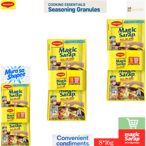 Datu Puti-sachet-Maggi magic Sarap all-in-oneSeasoning Granules 8gx16 ...