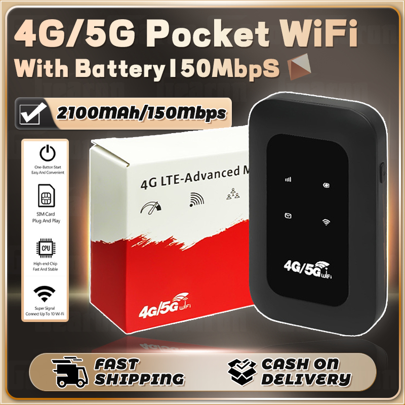 MF800 4G LTE 5G 2100mAh Wireless Pocket WiFi broadband Router 150Mbps ...