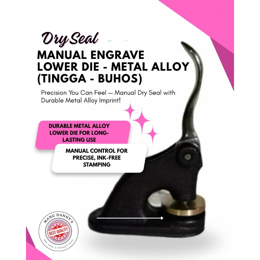 Dry seal Desk type Manual engrave (TINGGA-BUHOS) | Shopee Philippines