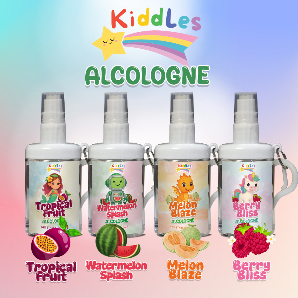 Kiddles Kids Cologne 40 ml – Safe 70% Ethyl • Refreshing Fruity Scents ...