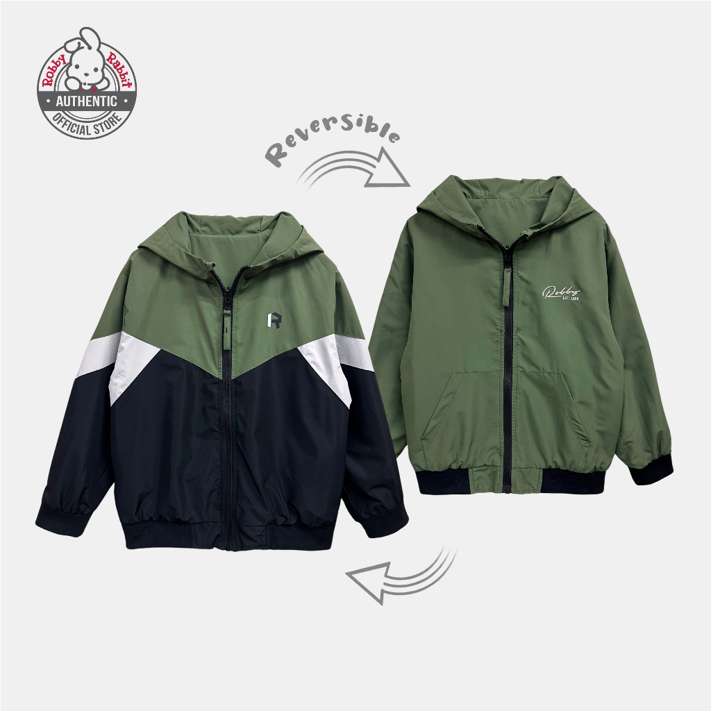 Robby Rabbit Boy Royal Regatta Water Repellant Reversible Jacket with ...