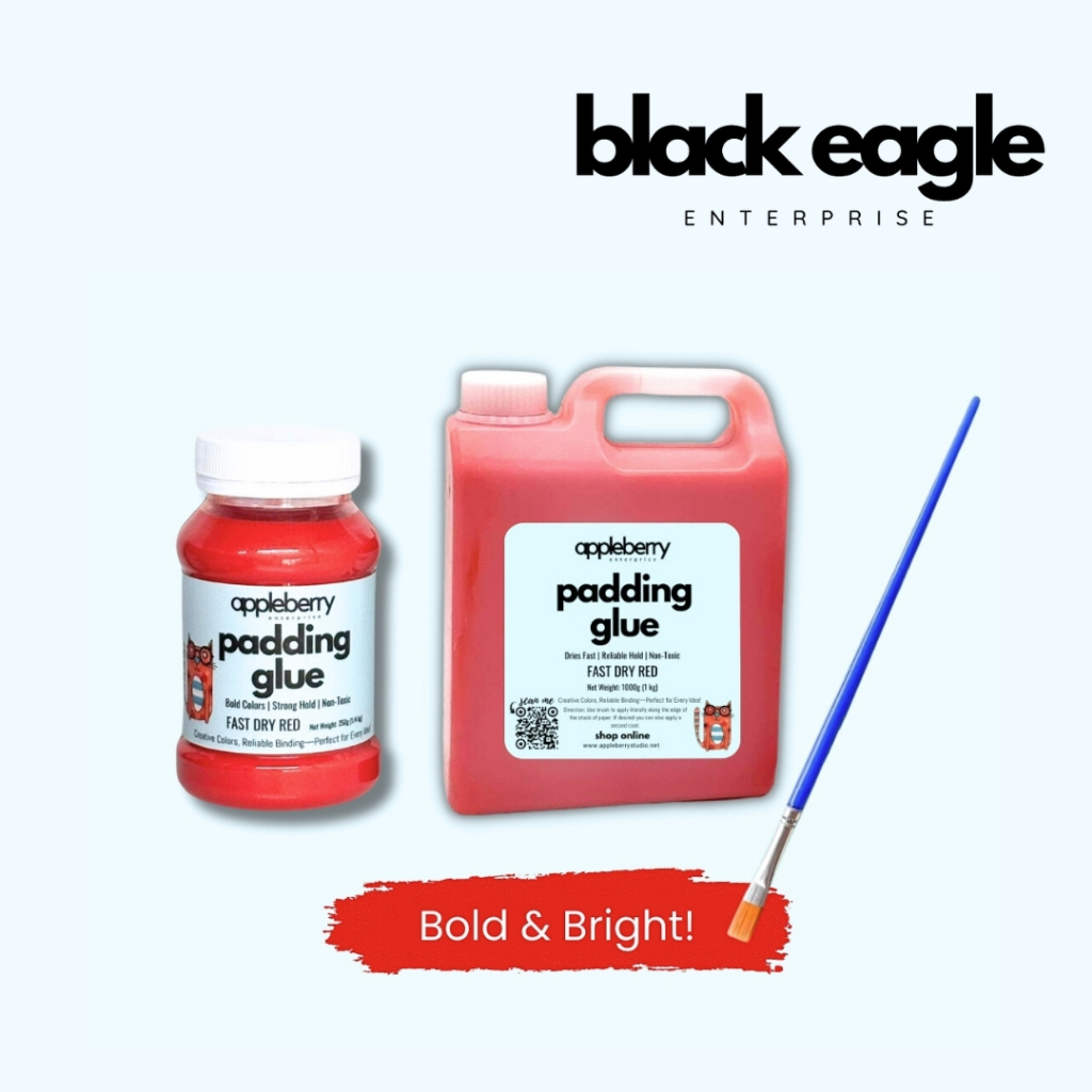 Padding Glue RED ( for DIY Notepad ) FREE BRUSH | Shopee Philippines