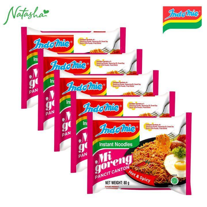 Natasha Indomie Mi Goreng Pedas Hot And Spicy; 5x80g - MN004 | Shopee ...