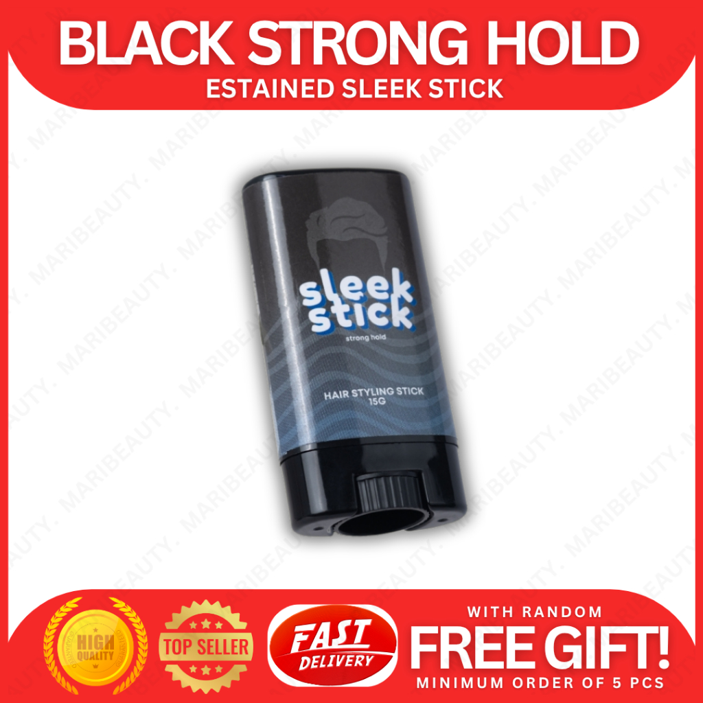 Estained Sleek Stick Strong Hold with Black Tint for Men and Women ...