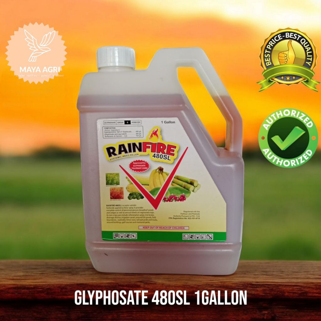 RAINFIRE SYSTEMIC HERBICIDE GLYPHOSATE 480SL 4 liters- like DEMOLITION ...