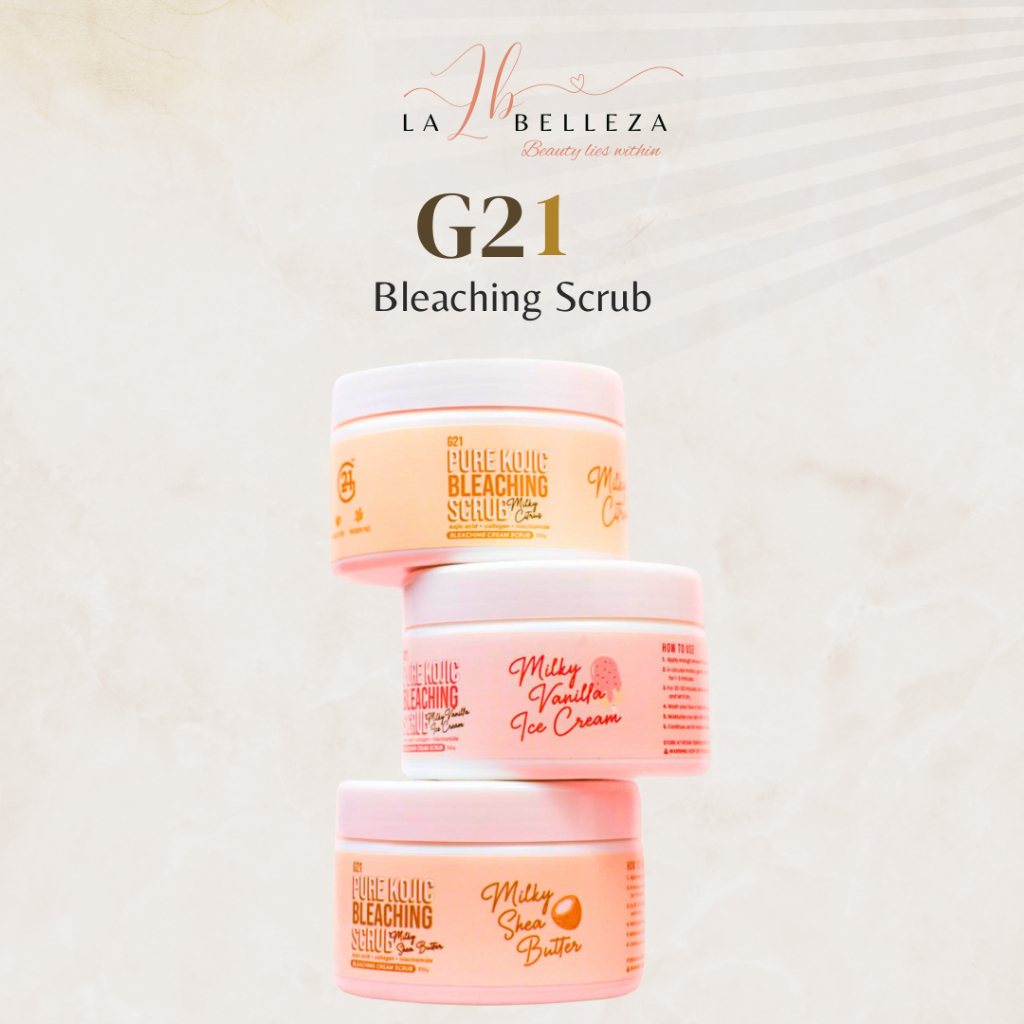 G21 Pure Kojic Bleaching Scrub | Milky Shea Butter & Vanilla Ice Cream ...