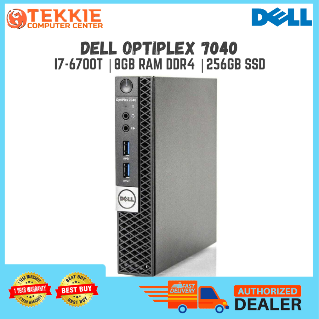 DELL OPTIPLEX 7040 MICRO I7-6700|8GB RAM DDR4|256GB SSD|I5-6500T|8GB ...