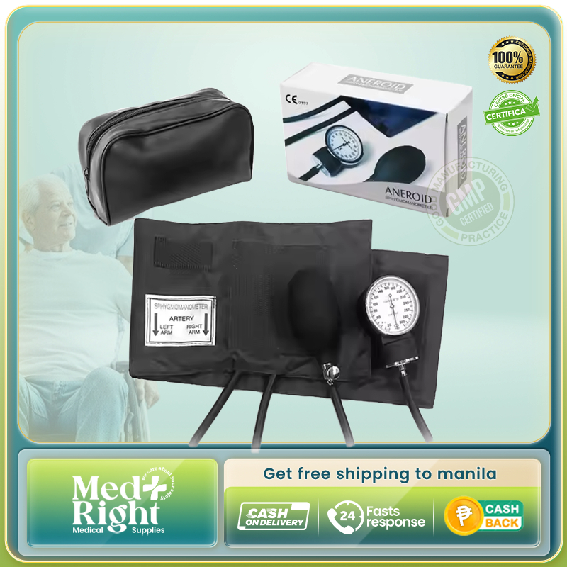 Aneroid Blood Pressure Sphygmomanometer with Stethoscope BP Monitor with Stethoscope No Brand ...