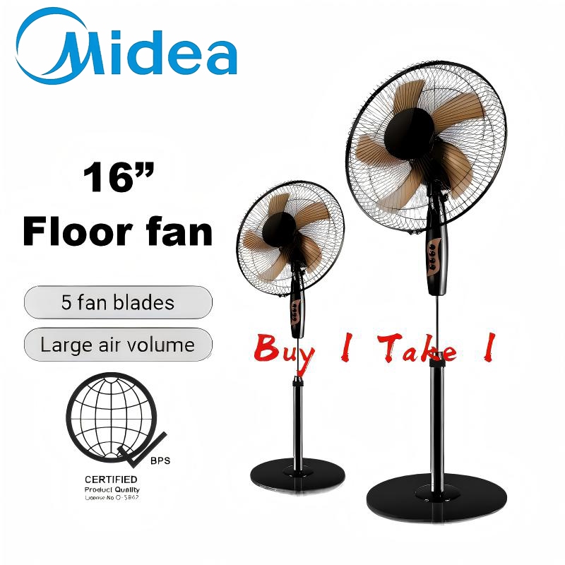 Stand fan 16 inch electric vertical fan, three speed large wind energy ...