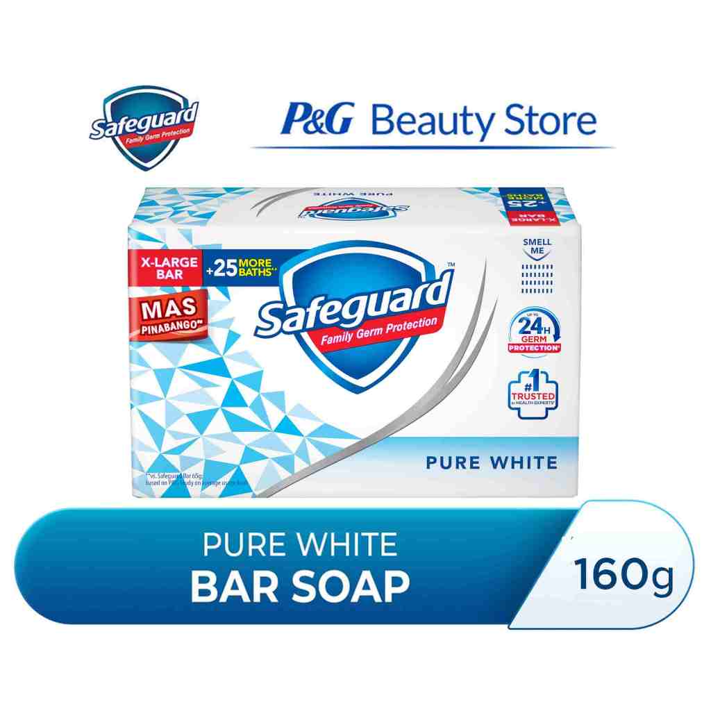Safeguard Pure White Bar Soap (160g) | Shopee Philippines