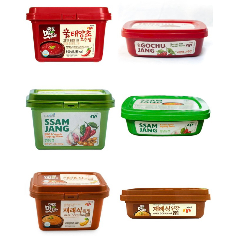 Maeil Korean Paste Available in 3 Different Flavors in 170g and 500g ...