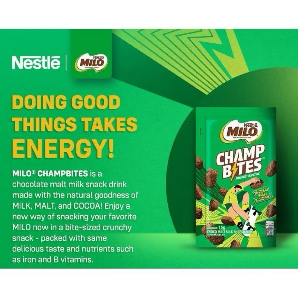 Milo Champ Bites 8 pcs. 15 grams (Free Shipping) 2 days ship-out ...