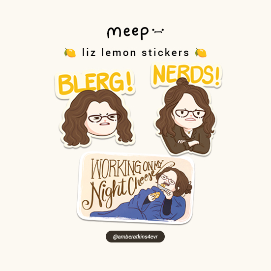 Liz Lemon fanart stickers [30 ROCK] | Shopee Philippines
