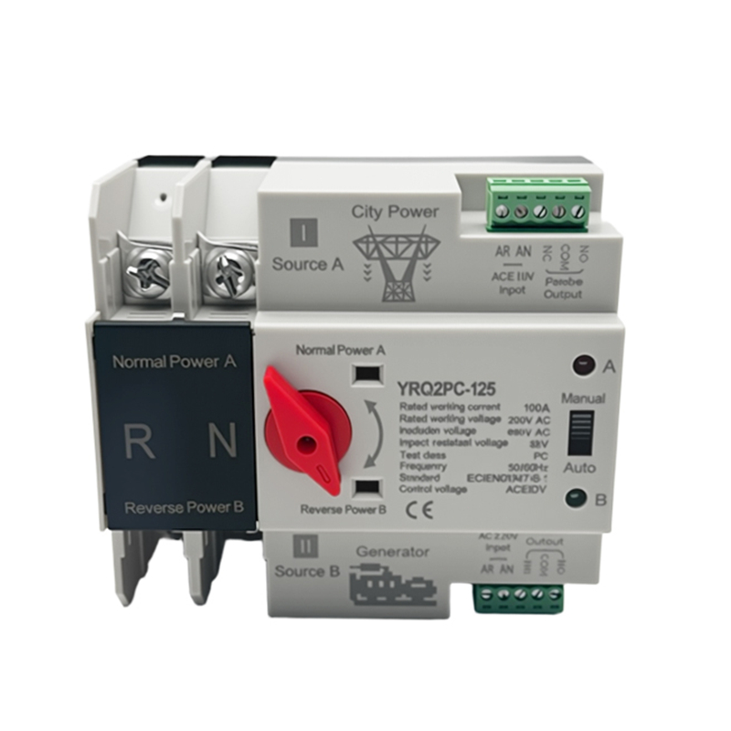 ATS Dual Power Automatic transfer switch 2P 4P 100A Circuit Breaker ...