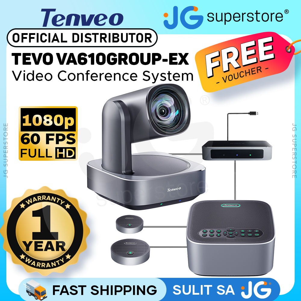 Tenveo VA610GROUP Video Conference System w/ 10X Zoom PTZ Camera ...