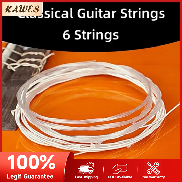 KAWES 6pcs Classical Guitar Strings Set Nylon Replacement 6pcs ...