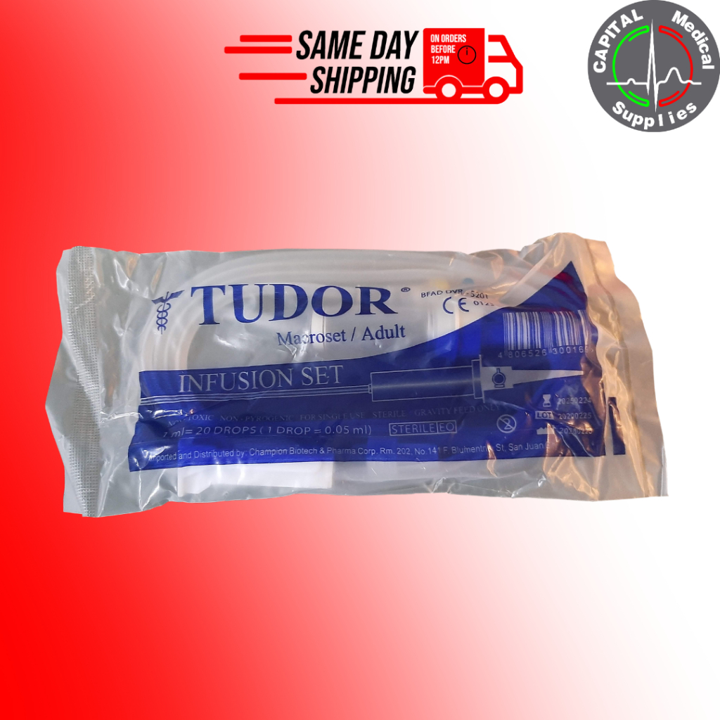Tudor Infusion Set Adult Macroset Microset Pedia 1 piece pack (TUDOR ...