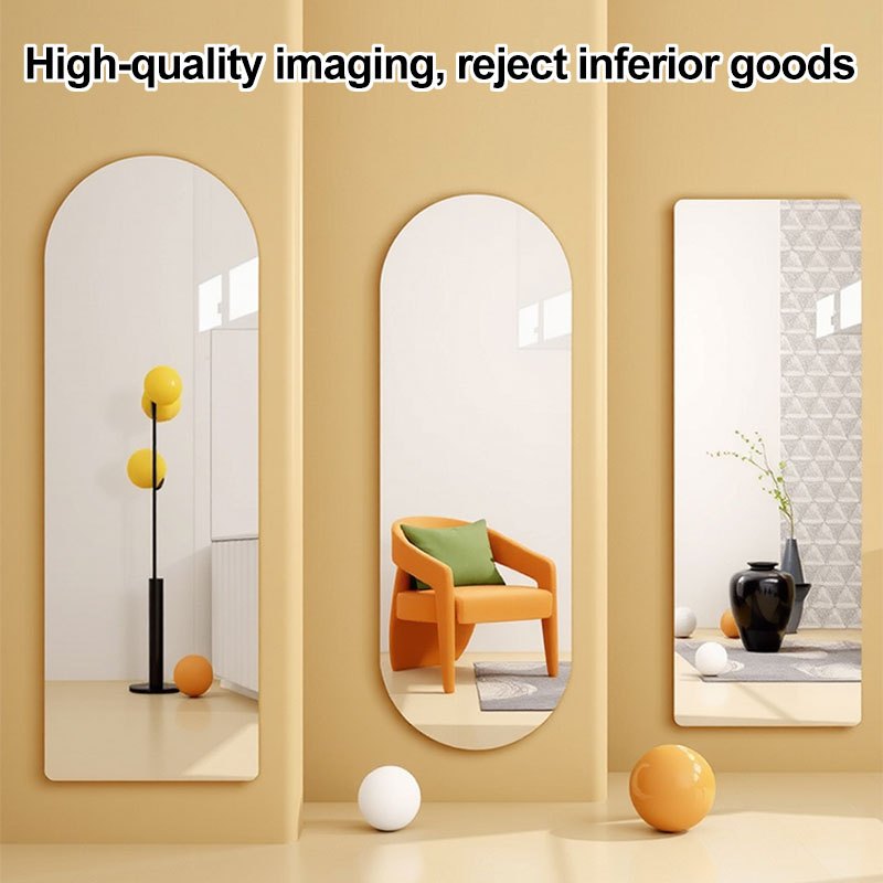 Arched mirror sticker wall acrylic mirror wall sticker self-adhesive ...