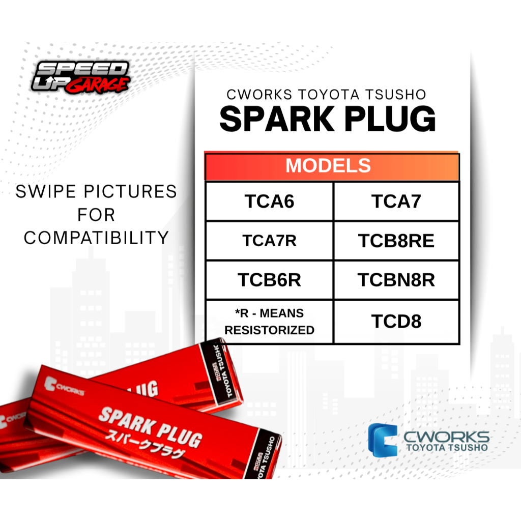 SPARK PLUG CWORKS TOYOTA TSUSHO FOR MOTORCYCLE | Shopee Philippines
