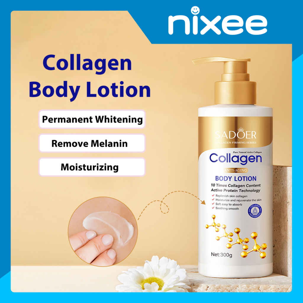 Nixee Original SADOER Collagen Whitening Body Lotion 300g | Shopee ...