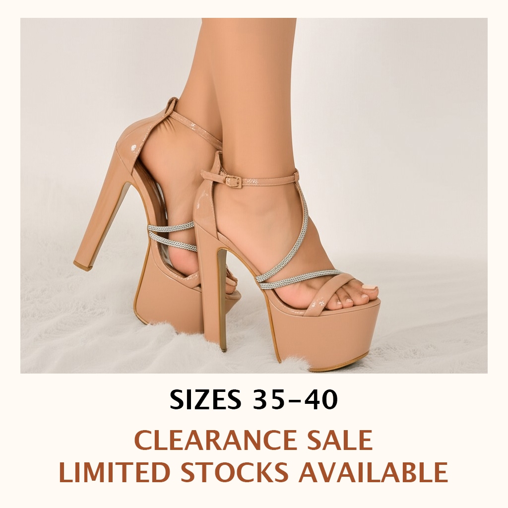 TC 7 INCHES ELEGANT COMFY PAGEANT HIGH HEELS NUDE COLOR | Shopee ...