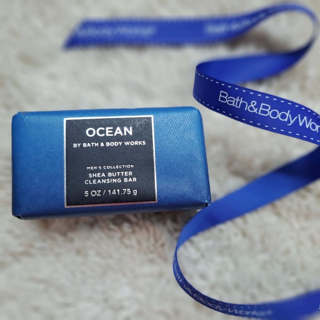 Original Bath & Body Works USA Men's OCEAN Shea Butter Cleansing Bar ...