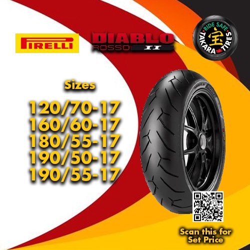 Pirelli Tire Diablo Rosso 2 by Takara Tires, Motorcycle Tires, Gulong ...