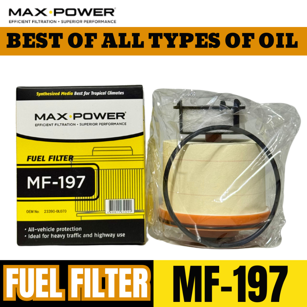 MAX POWER FUEL FILTER MF-197 | Toyota Hilux, Fortuner, Innova, Hiace ...