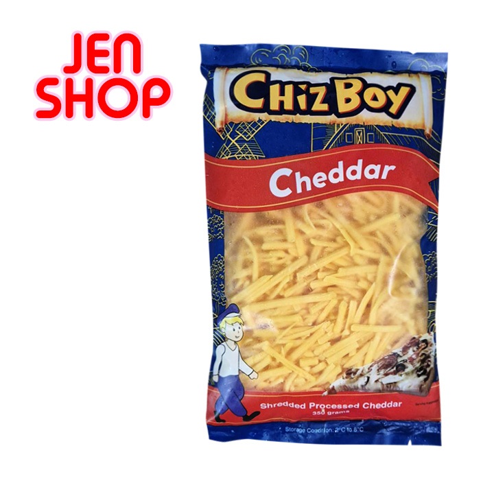 Chizboy Chiz Boy Shredded Cheddar Cheese 350g – Processed Cheese for ...