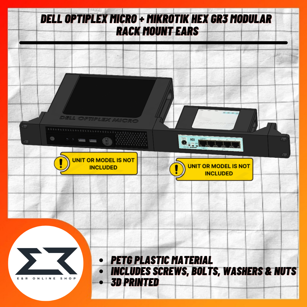 Optiplex Micro + Hex Gr3 Modular Rack Mount Ears | Shopee Philippines