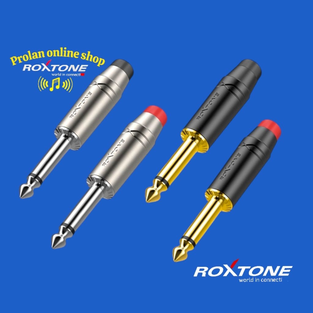 Roxtone RJ2PP 6.3mm PL jack mono (black/Red) | Shopee Philippines