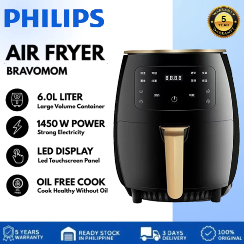 Philips Air Fryer Multi Functional Healthy Cooking Non-Stick 8 Menus 4L ...