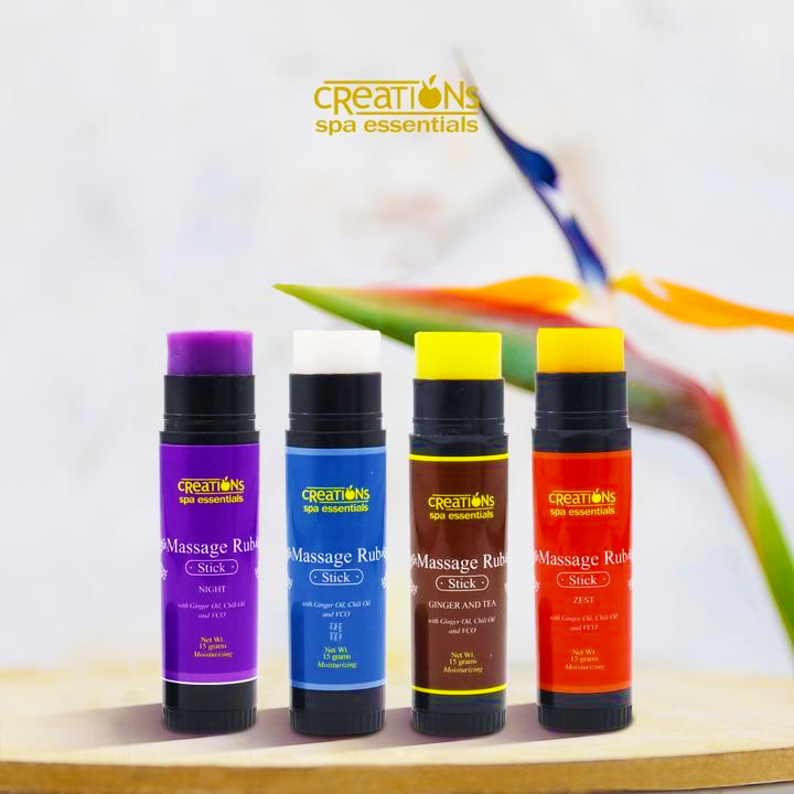 CREATIONS MASSAGE RUB STICK - Anti Stress Relaxing Scent Body Pain ...