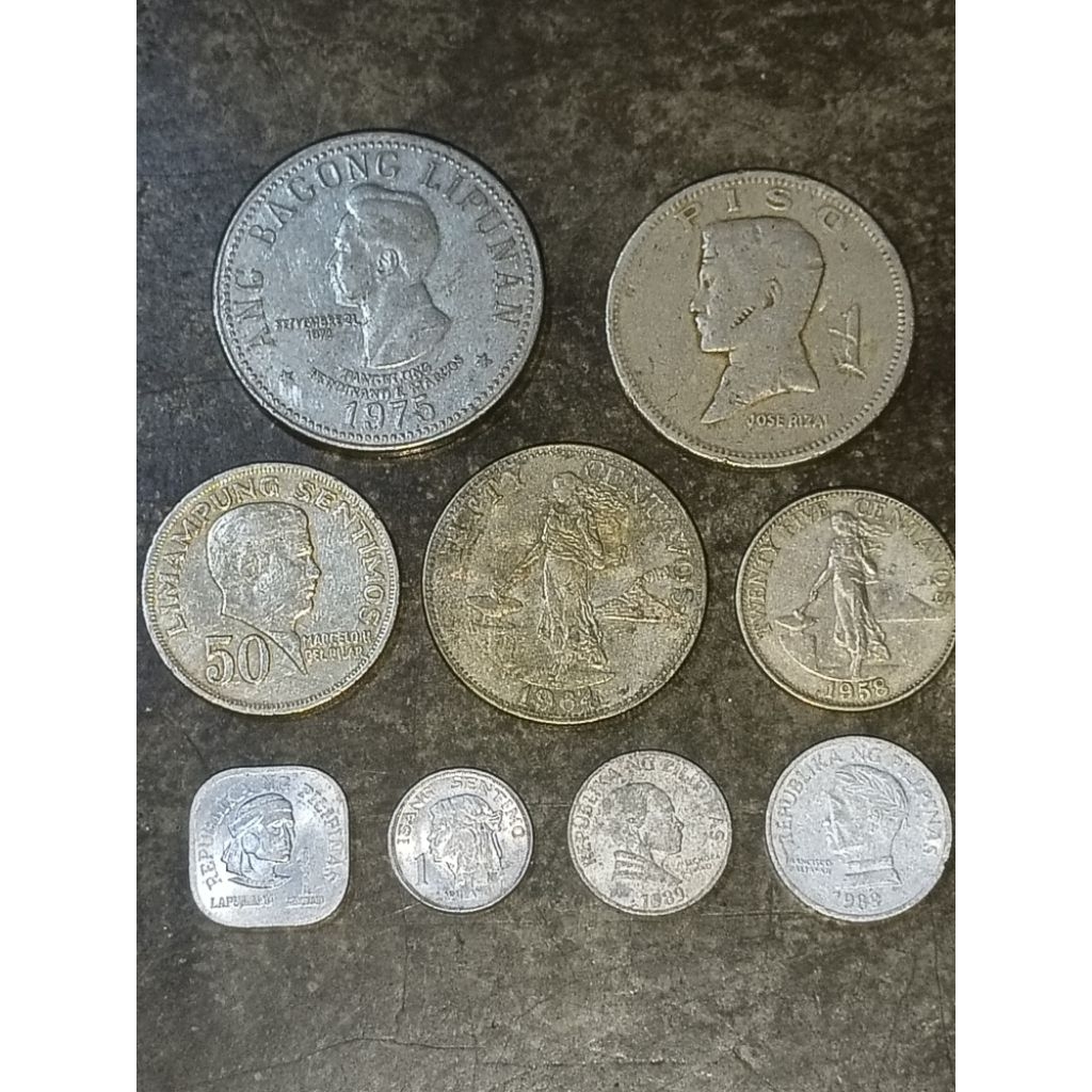 1c, 5c and 10c asstd Philippine old monetary | Shopee Philippines