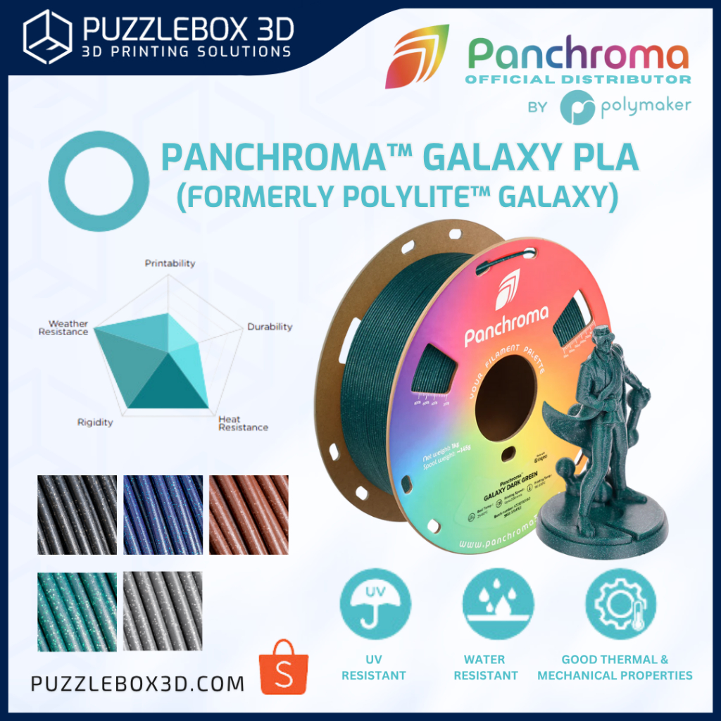 Polymaker Panchroma Galaxy PLA 3D Printing Filament Color Change ...