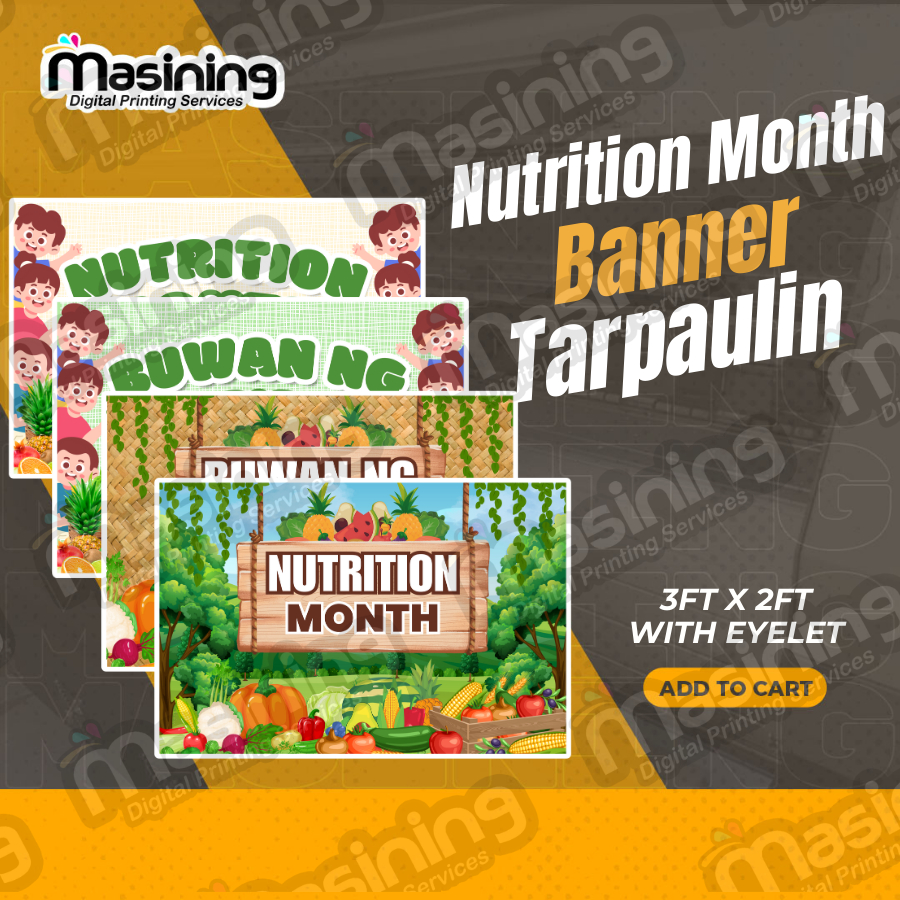 School Nutrition Month Banner Tarpaulin | Shopee Philippines