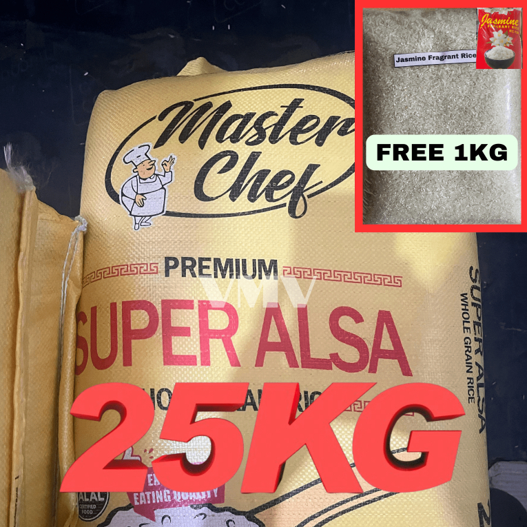 Master Chef Super Alsa Whole Grain Rice 25kg | Shopee Philippines