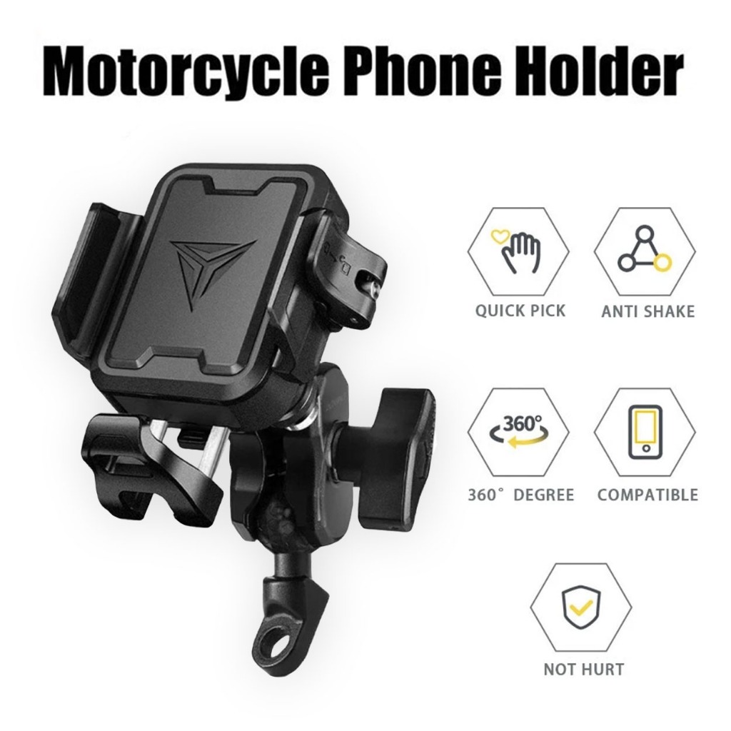 MOTOWOLF Motorcycle Phone Holder Durable Anti-slip Moto Cellphone ...