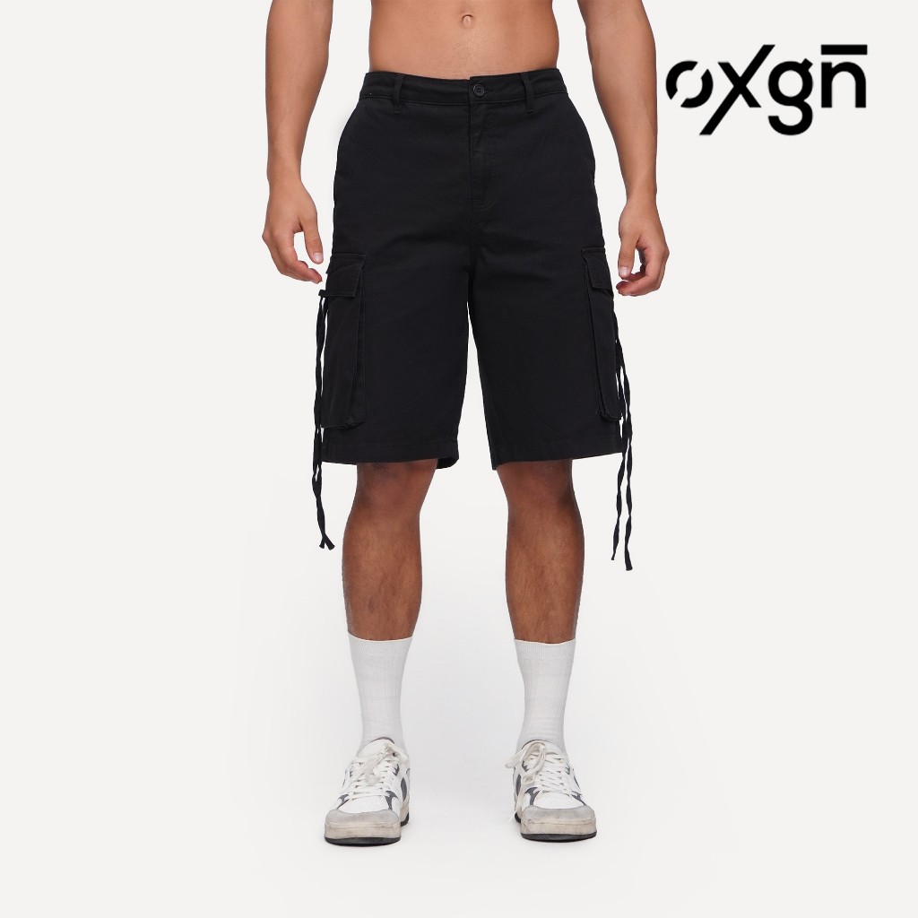 OXGN Cargo Shorts For Men (Black/Khaki) | Shopee Philippines
