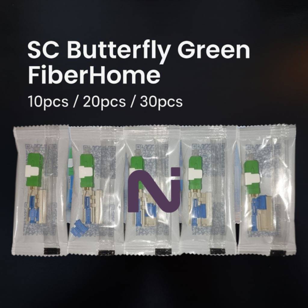 [10pcs/20pcs/30pcs] SC Connector APC – FiberHome Green Butterfly | FTTH ...