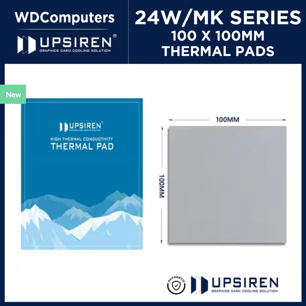 UPSIREN 24W/MK Series 100x100mm High Performance Thermal Pads for Graphics cards Laptops ...
