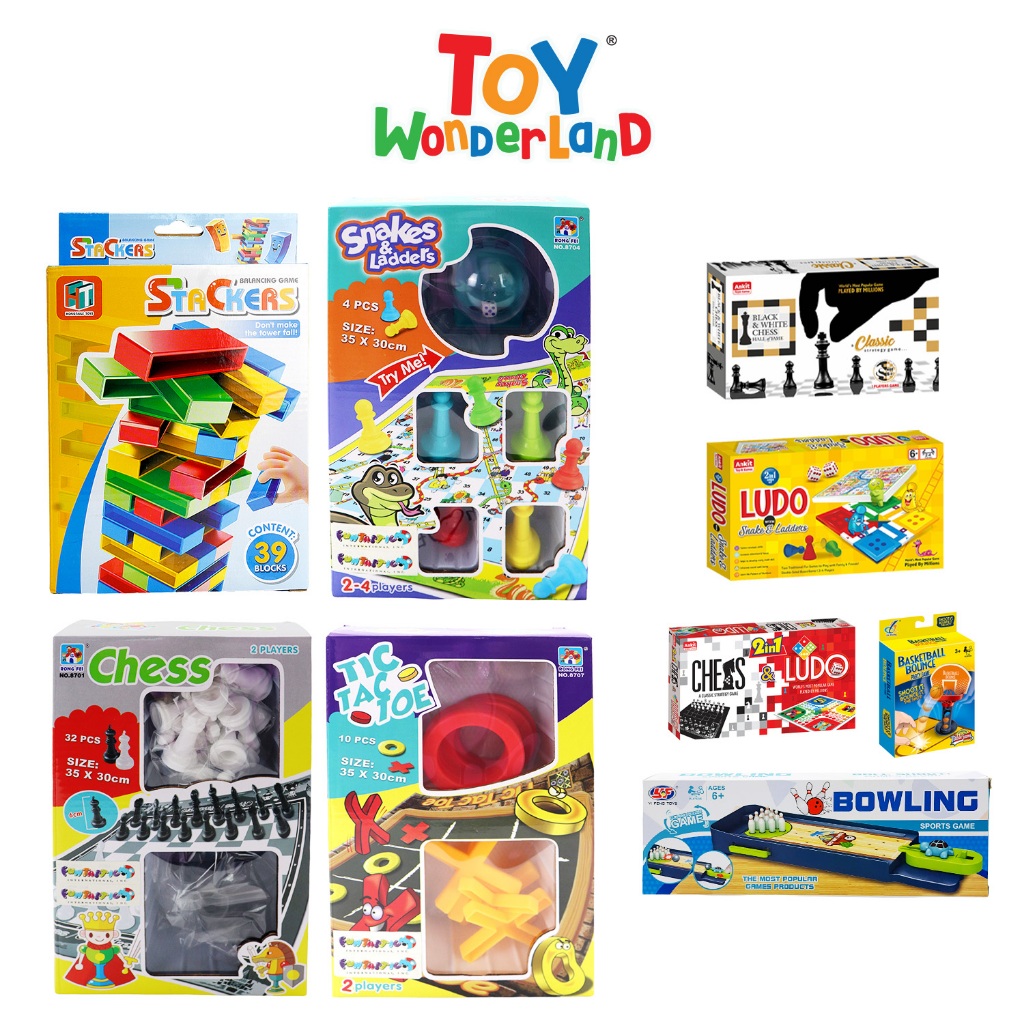 Toy Wonderland Board Games for Kids – Chess, Ludo, Snakes & Ladders ...