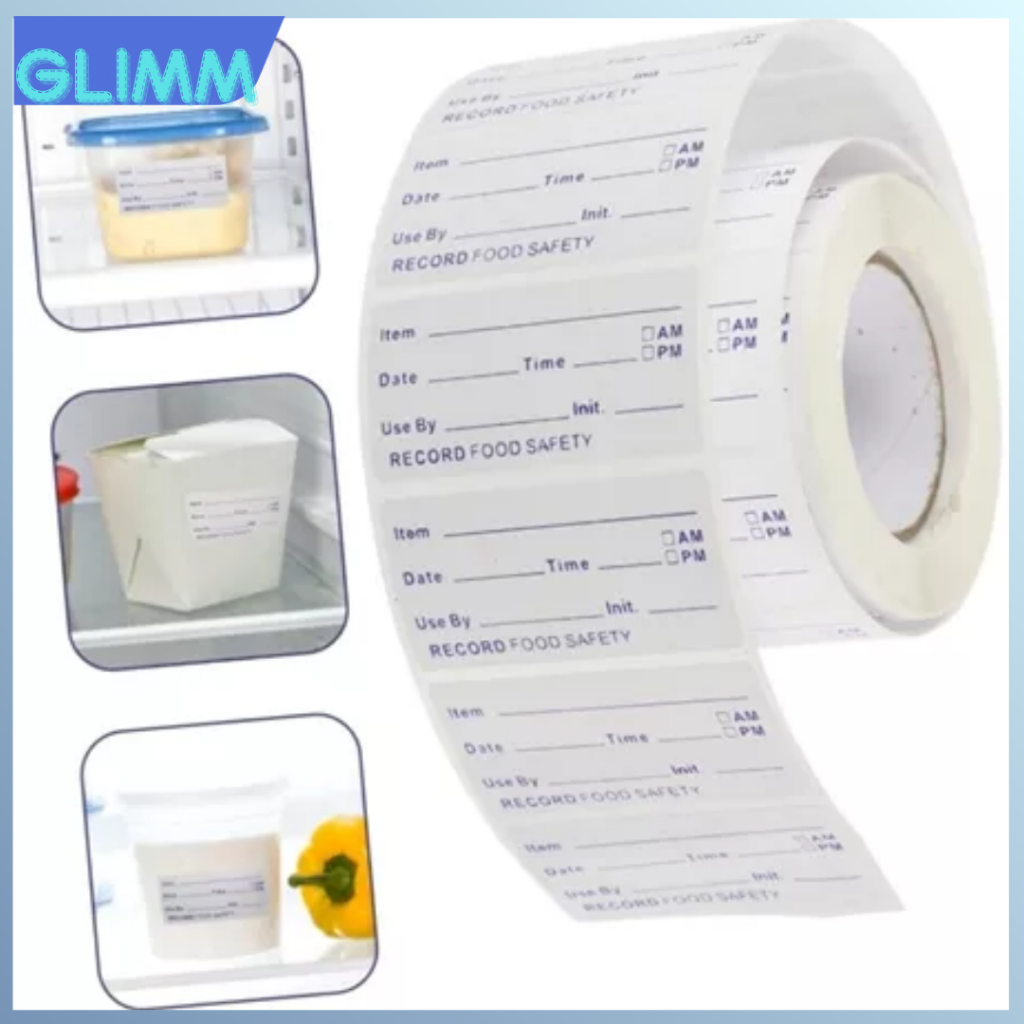 Food Labels Sticker Roll Catering Self-Adhesive Food Date Storage ...
