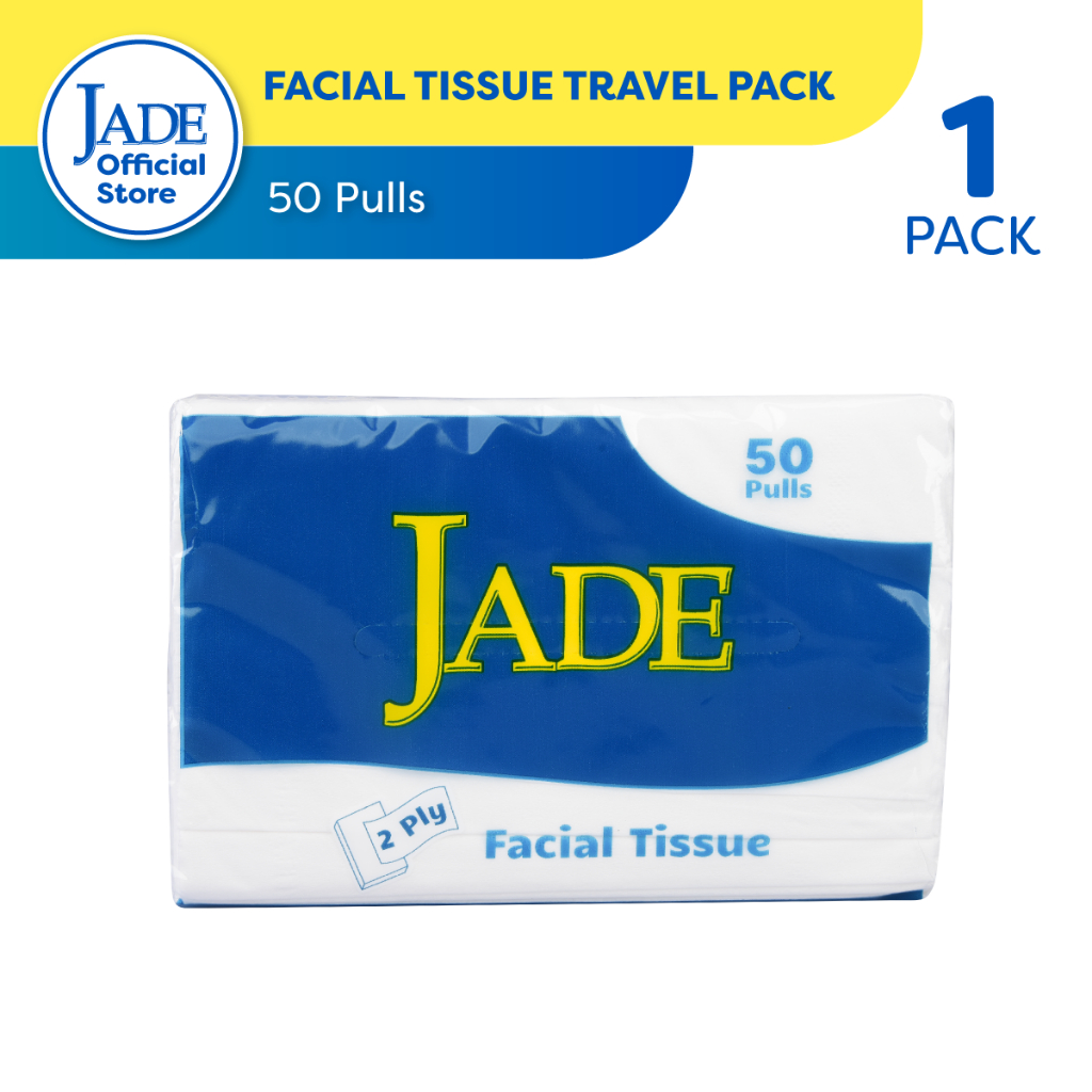 Jade Facial Tissue Travel Pack 2-ply 50-pulls | Shopee Philippines