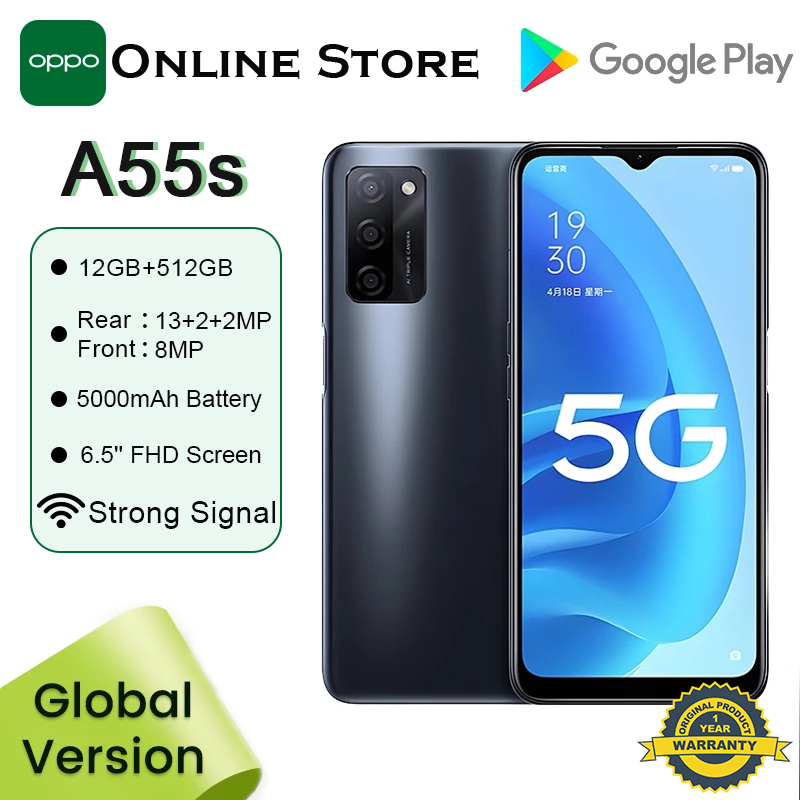 New Original A55s 5G Gaming phone 12GB+512GB android phone Fingerprint ...
