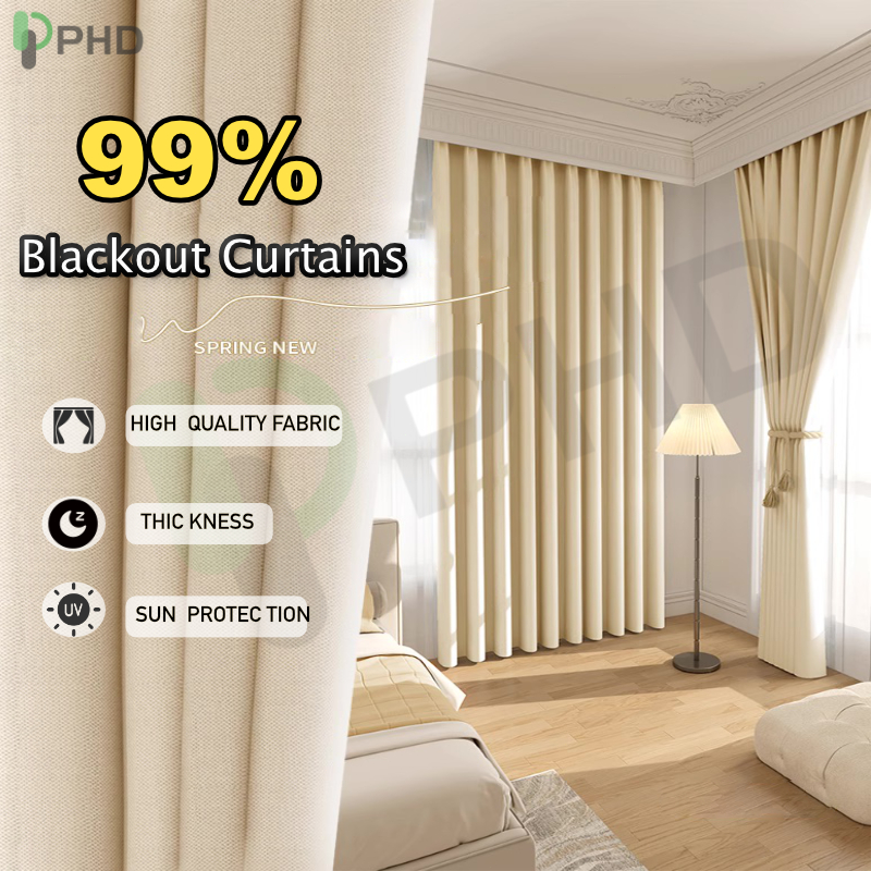 Japanese Aesthetics Blackout Shading/Thermal/UV Curtain 5/8 FT Bedroom ...